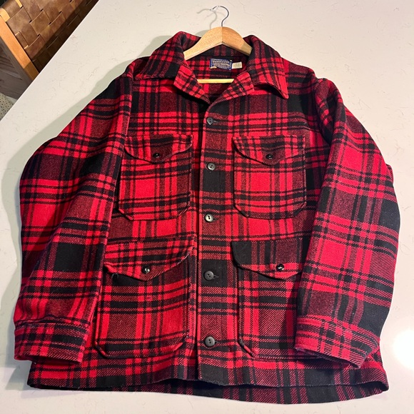 Pendleton | Jackets & Coats | Pendleton Wool Mackinsaw Red And Black ...